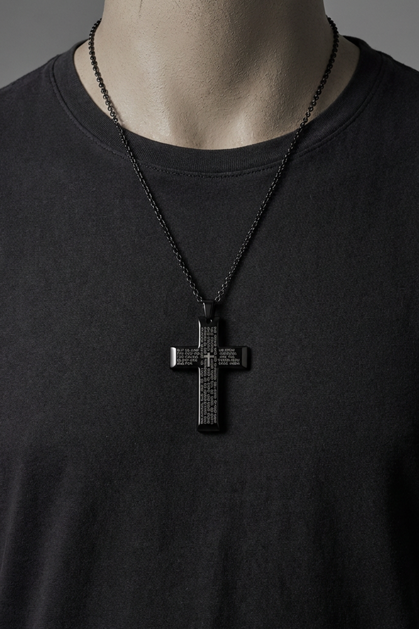 Collier Croix Bijoux de Prière du Seigneur – Boutique Chrétienne